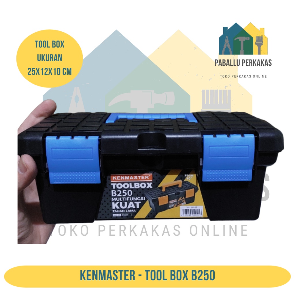 Jual ToolBox Tool Box Kenmaster B250 / Tool Organizer Box Kotak ...