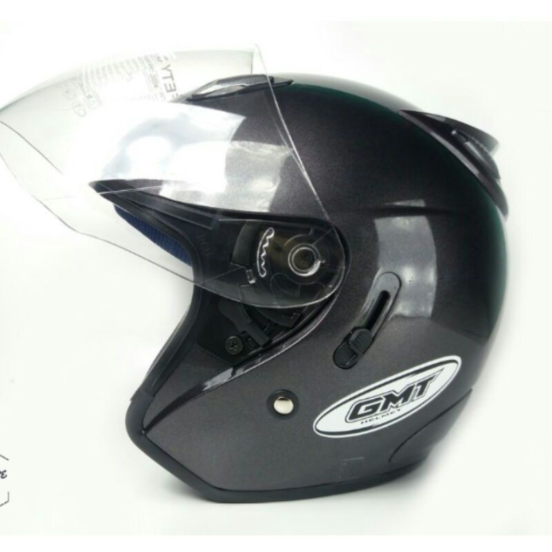 Jual Helm Motor Half Face Double Visor GMT Original/Helm Pria Wanita ...