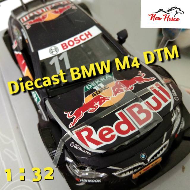 Jual DIECAST BMW M4 DTM RED BULL/SHELL SKALA 1 : 32 BAHAN BESI ALLOY ...