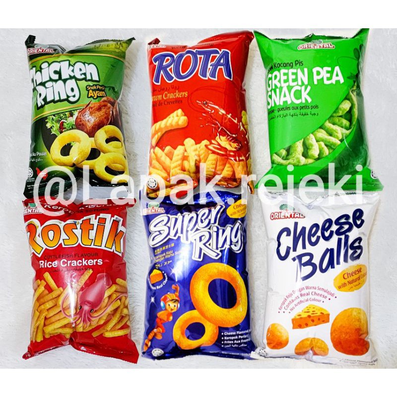 Jual Oriental Snack Kerupuk Rota Prawn Cracker Udang / Green Pea ...