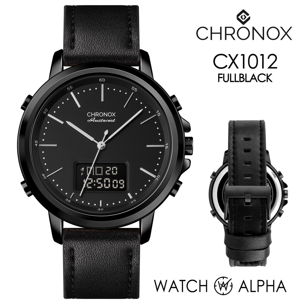 Jual Jam Tangan CHRONOX CX1012 - FULLBLACK Original Garansi Resmi 1 th ...