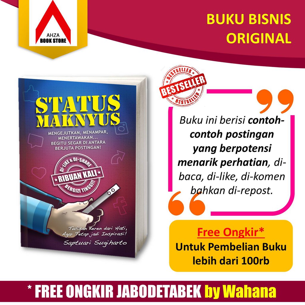 Jual Buku Bisnis Status Maknyus Saptuari Sugiharto | Shopee Indonesia