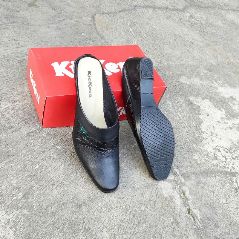 Jual Selop kulit asli kode SL 05, selop resmi, selop wedges | Shopee ...