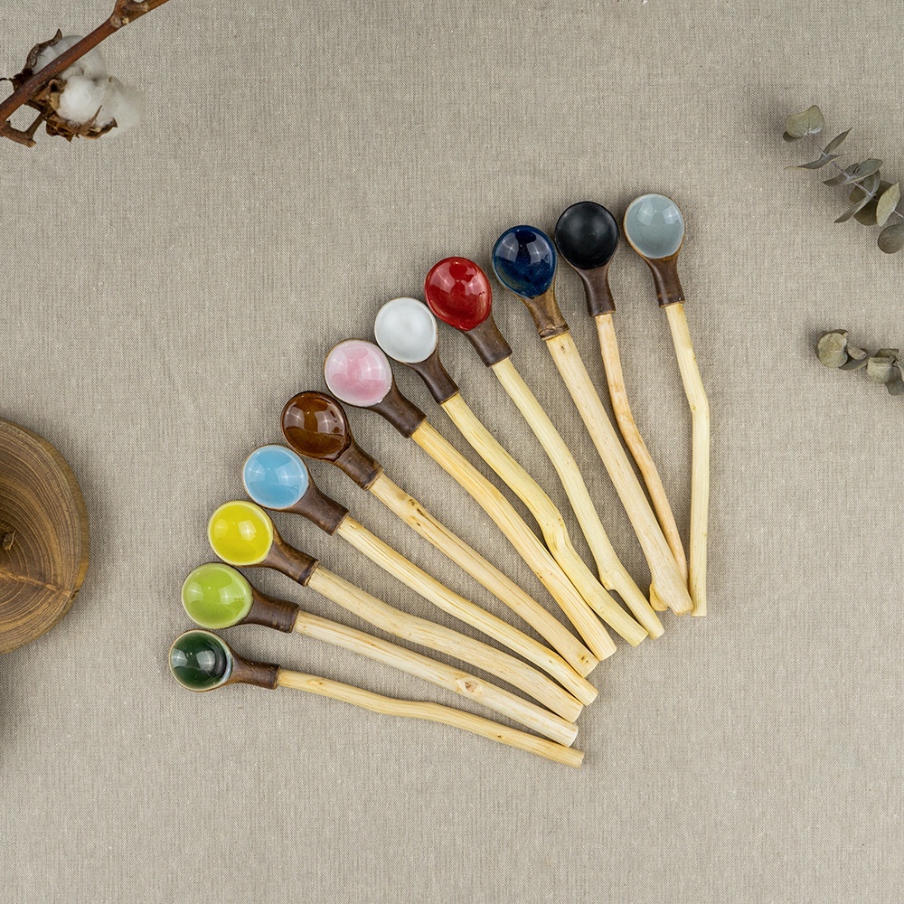 Jual Lumosh - Ceramic Wooden Spoon Aesthetic | Shopee Indonesia