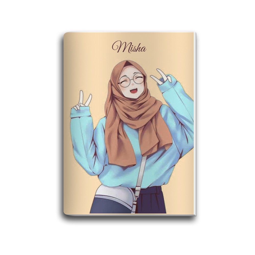Jual Notebook Muslim Hijab Buku Catatan Hijaber Muslimah Bergaris ...