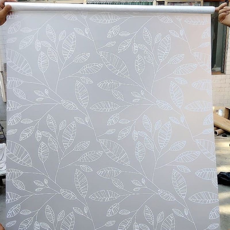 Jual sticker kaca sunblast motif siluet daun putih kode K408 | Shopee ...