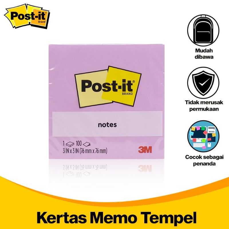 Jual 3M Post-it 654 Millennial Pink Sticky Notes (76mm x 76mm) | Shopee ...