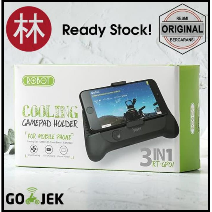 Jual Jual Robot Rt-Gp01 3 In 1 Gamepad Radiator Stent Powerbank - Black ...