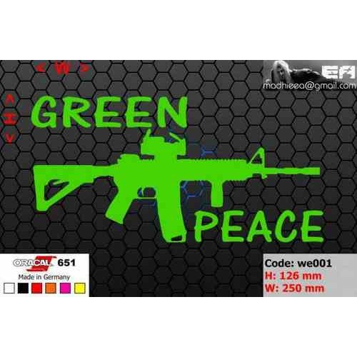 Jual ea cutting sticker / decal Code: we001 ( weapon / senjata ...