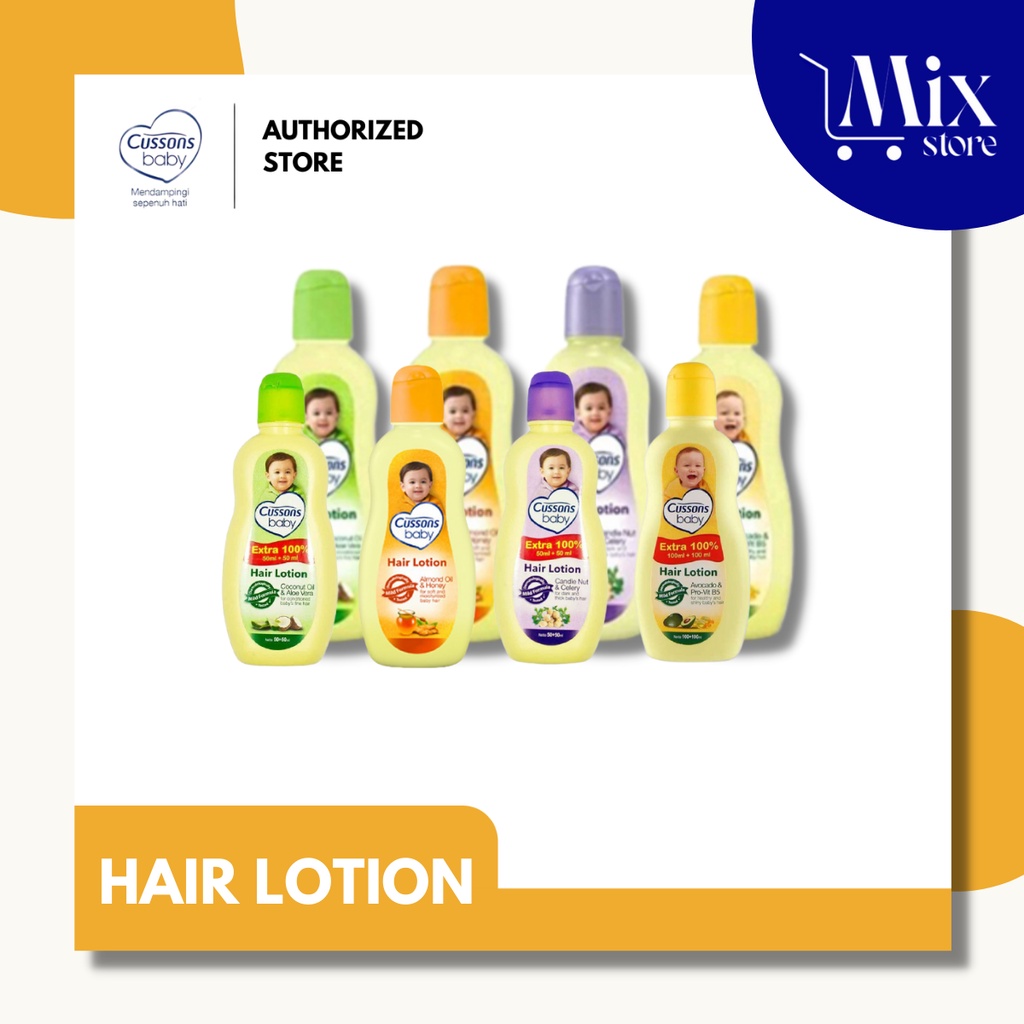 Jual Cussons Baby Hair Lotion 100+100ML/Hair Lotion 50+50ML/Lotion ...