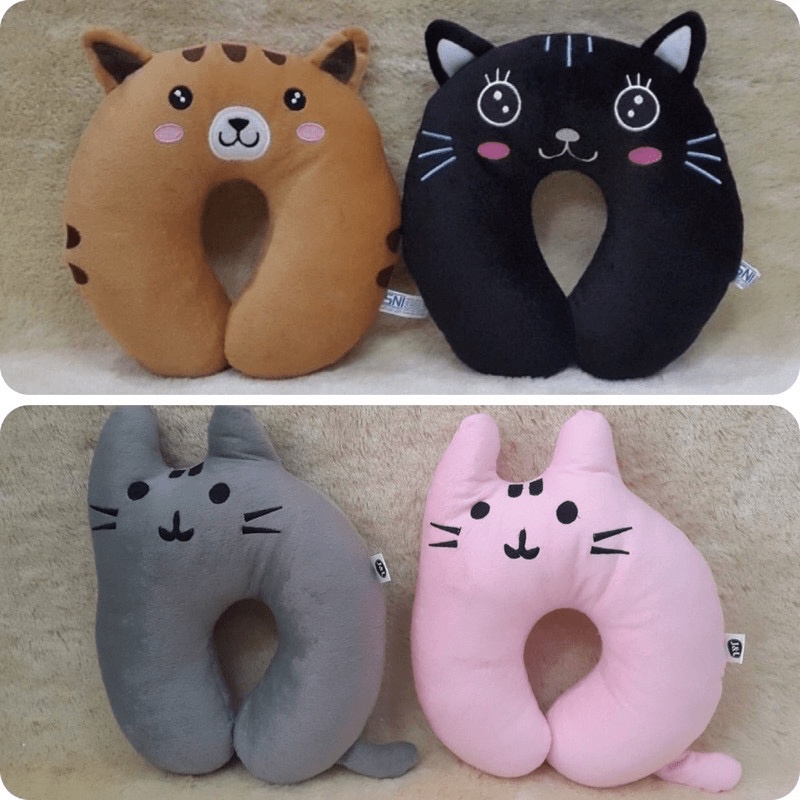 Jual Bantal Leher U Kucing Lucu , Bantal Leher Kucing Lucu | Shopee ...