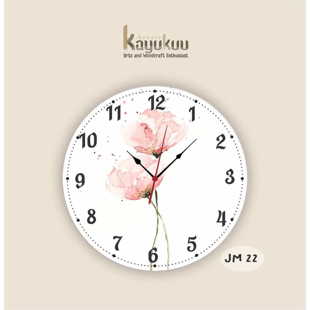 Jual Kreasikayukuu Jam Dinding Kamar rumah Hiasan Dekorasi Wall Decor ...