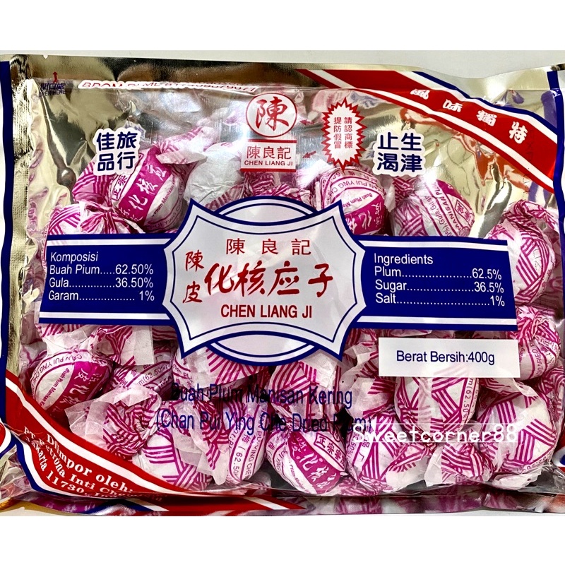 Jual CHEN LIANG JI CHAN PUI YING CHE DRIED PLUM 400GR/ MANISAN PLUM ...
