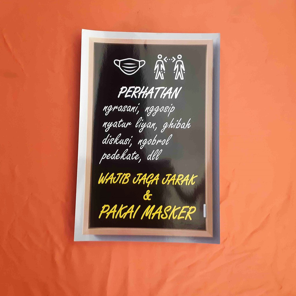 Jual Poster Quote: Taati Protokol Kesehatan, Poster Prokes, Laminasi ...