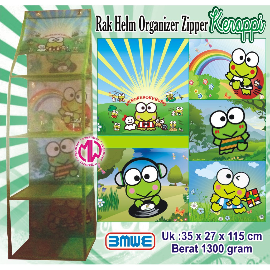 Jual KEROPPI Keroppy HHO Hanging Helmet helm Organizer Rak helm gantung ...