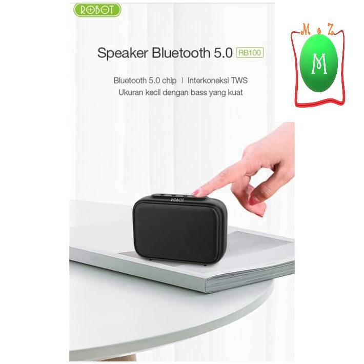 Jual SPEAKER ROBOT RB100 BLUETOOTH SPEAKER 5.0 MINI PORTABLE SUPPORT MICRO SD & USB ORIGINAL ...