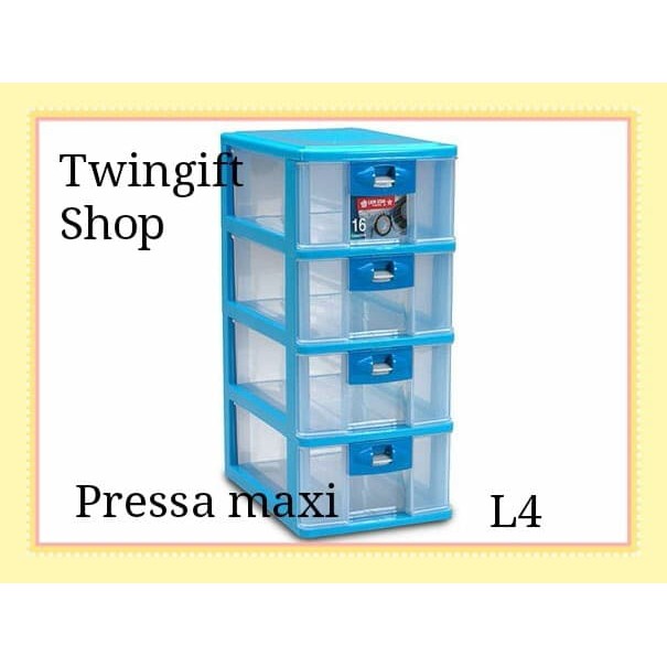 Jual Rak Container Laci, Pressa maxi, Lion Star, L4.(KHUSUS GOJEK ...