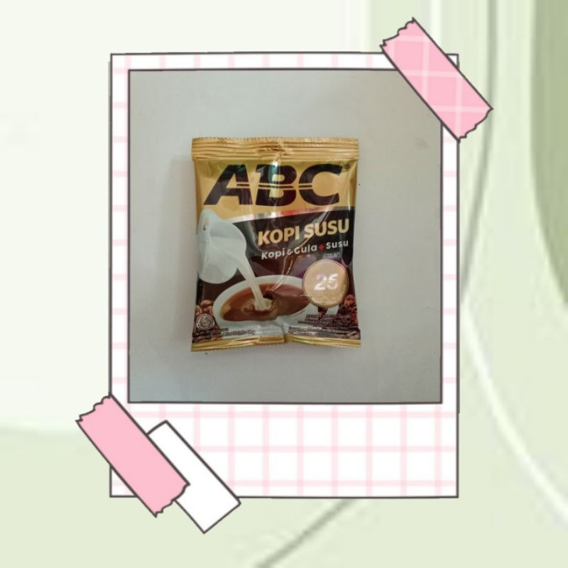 Jual ABC Kopi Susu Kopi & Gula + Susu 30g 1 Renceng Isi 10 Pcs | Shopee ...