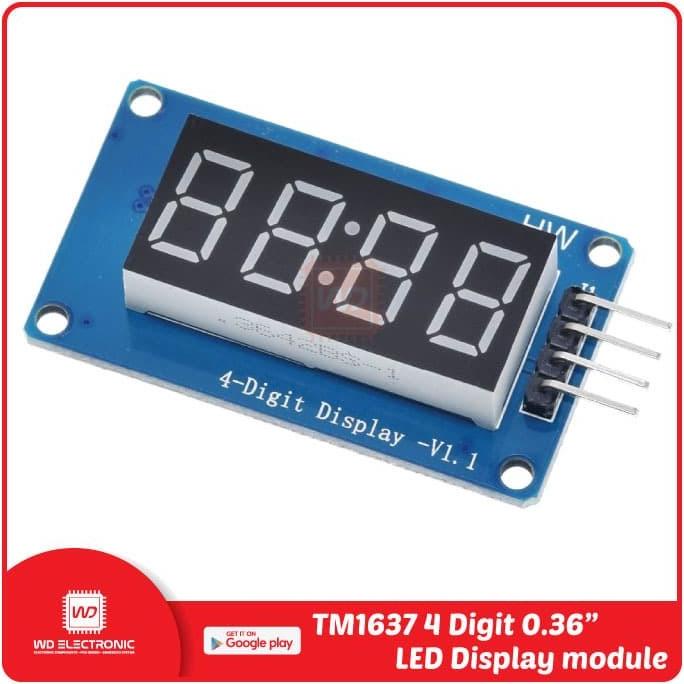 Jual TM1637 Module 4 Bits Digital Tube LED Display With Clock Display ... Jual TM1637 Module 4 Bits Digital Tube LED Display With Clock Display ...