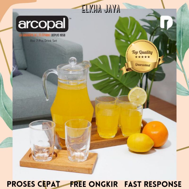 Jual Gelas Teko Set Pitcher Kaca Bening Tebal | Shopee Indonesia
