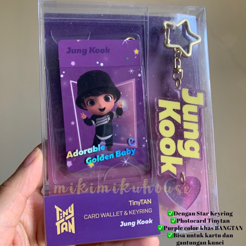 Jual TINYTAN CARD WALLET KEYRING BTS OFFICIAL BT21 KARTU DOMPET KEY RING GANTUNGAN KOREA ...