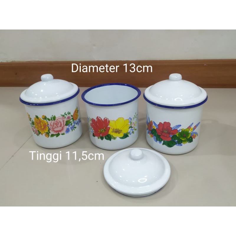 Jual Gelas Mug Enamel Seng Tutup Motif Bunga No 12 | Shopee Indonesia
