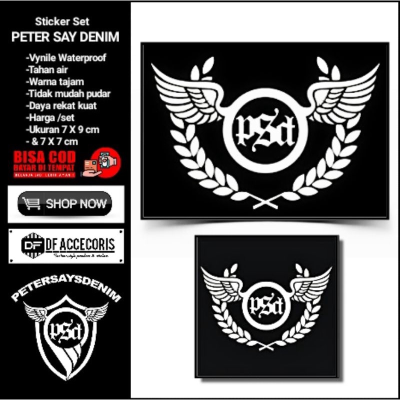 Jual Stiker PSD/Stiker Peter Says Denim/stiker set denim | Shopee Indonesia