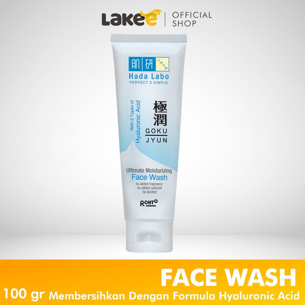 Jual Hada Labo Gokujyun Ultimate Moisturizing Face Wash 100gr Facial ...