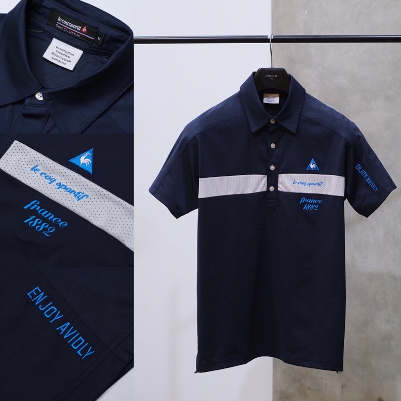 Jual Kaos Polo LCS Golf Collection Mesh Panel Lines Polo Shirt LCS-PS ...