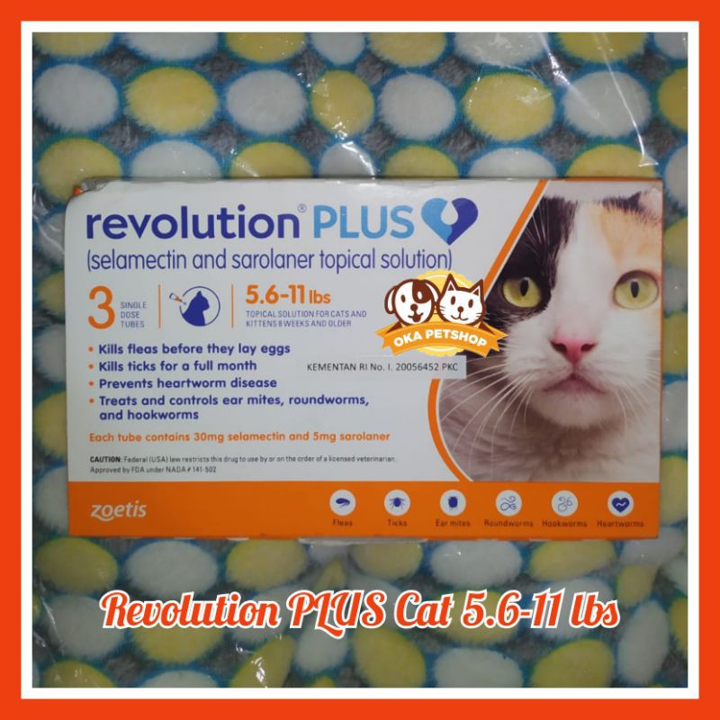 Jual Revolution PLUS Cat 5.6 - 11lbs ( 1 TUBE ) / OBAT TETES KUTU ...