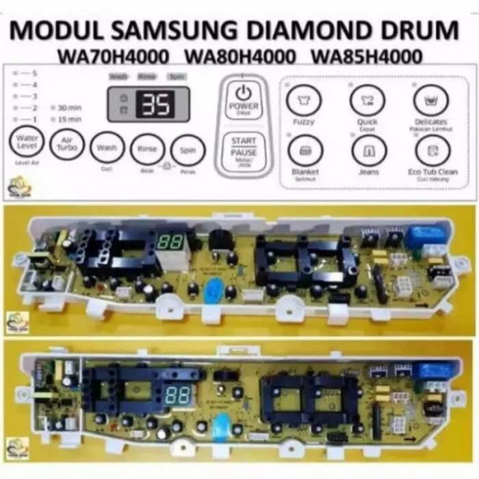 Jual Modul PCB Mesin Cuci SAMSUNG DIAMOND WA70H4000SG WA70H4200 ...