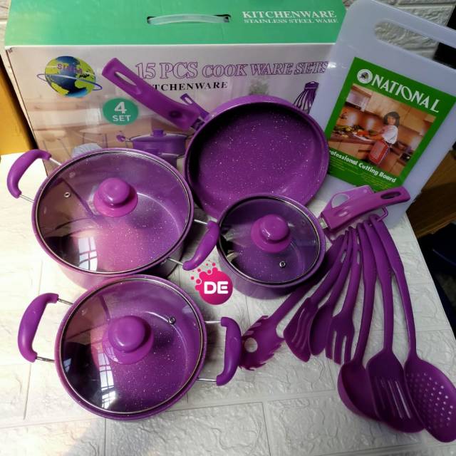 Jual PANCI COOKWARE SET 15 PCS (WAJIB TAMBAH BUBBLEWRAP) | Shopee Indonesia
