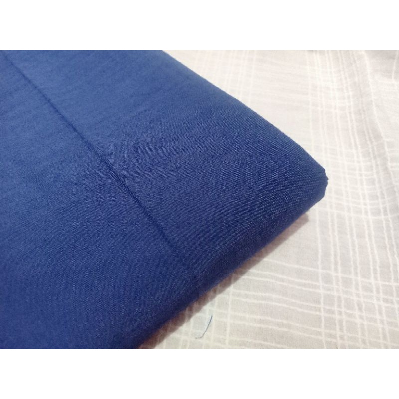 Jual KAIN KATUN POLOS BARU STRETCH NAVY (REQ PANJANG 50 cm = Rp. 14.000 ...