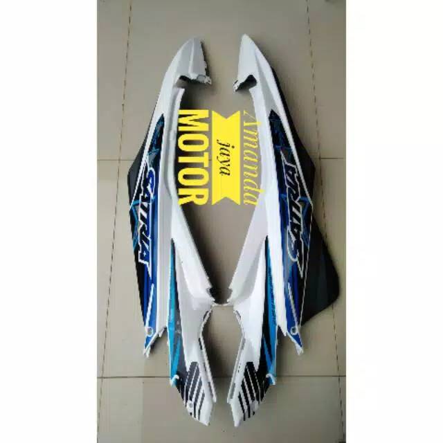 Jual Cover Body belakang satria Fu Facelift Putih | Shopee Indonesia
