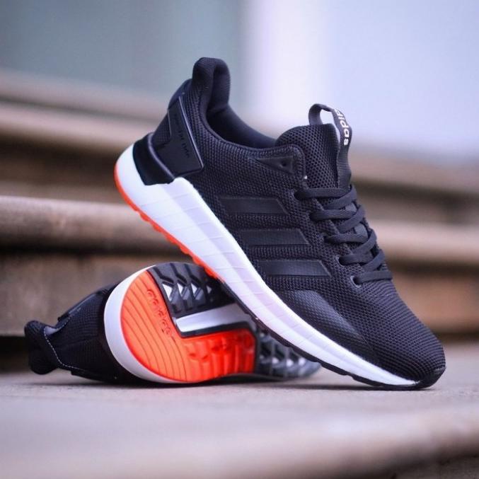 Jual SEPATU RUNNING PRIA ADIDAS QUESTAR RIDE - BLACK WHITE ORIGINAL ...