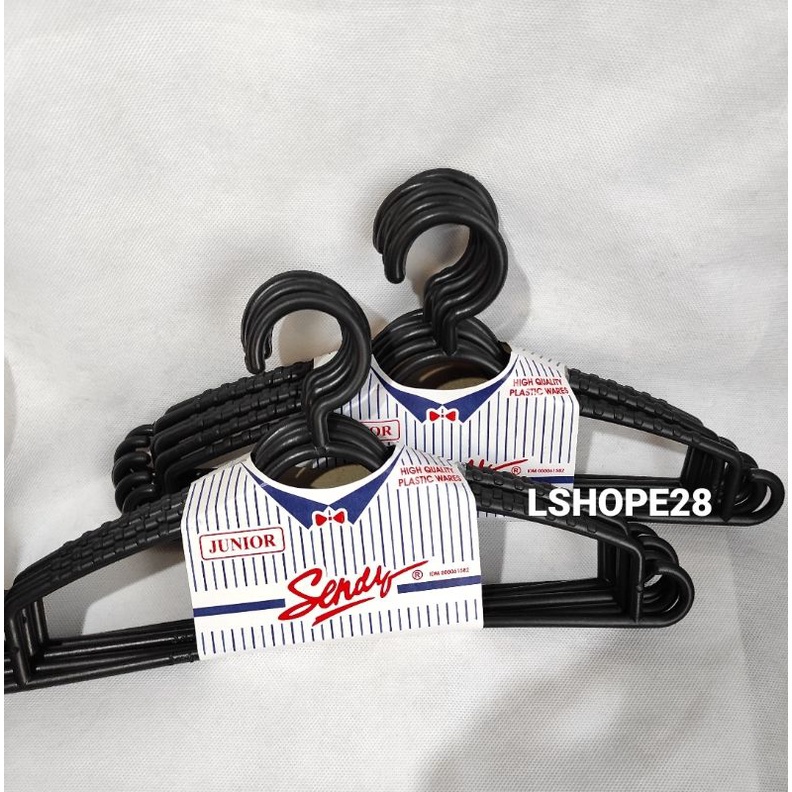 Jual Harga per 6pcs hanger baju gantungan baju plastik tebal.Hanger ...
