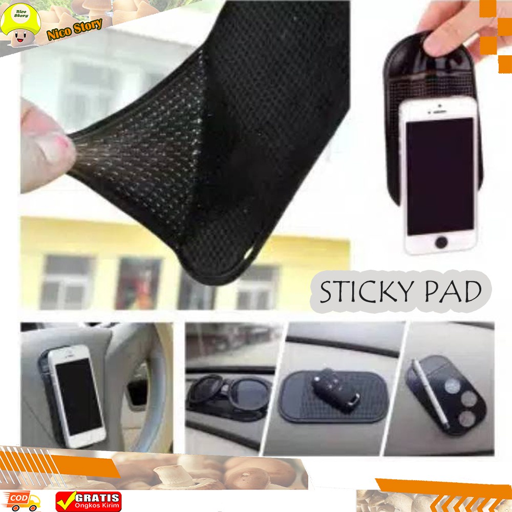 Jual (NCS) Sticky Pad Anti Slip Hp Mobil Motor Car Mini Storage ...