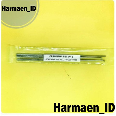 Jual SERUMEN SET ISI 3 SERUMEN SET THT CERUMES SERUMEN SET HOOK ALFAMED ...