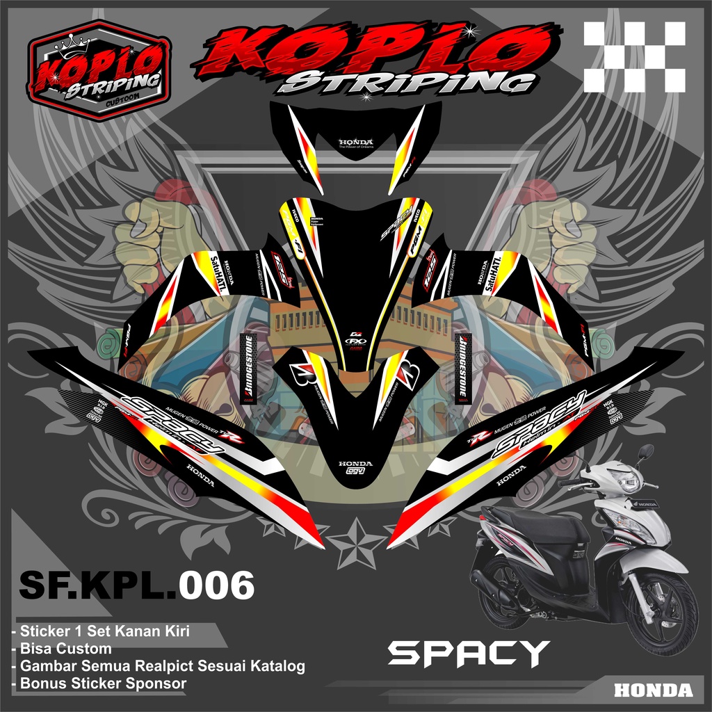 Jual Stiker Decal Full Body Motor Honda Spacy - Sticker Decal Full Body ...