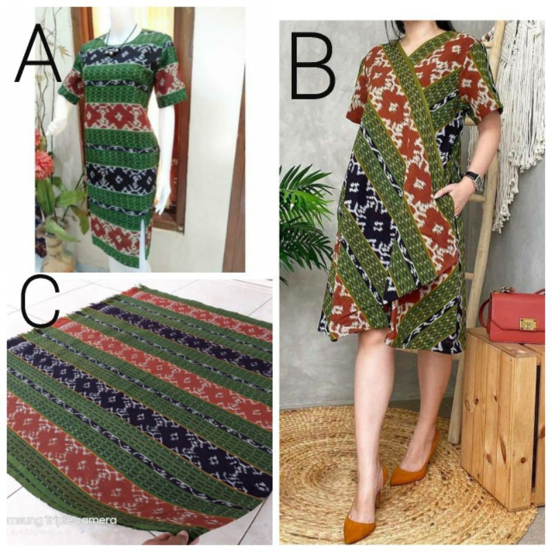 Jual Dress tenun sumba etnik baju tenun jepara DTB102 | Shopee Indonesia