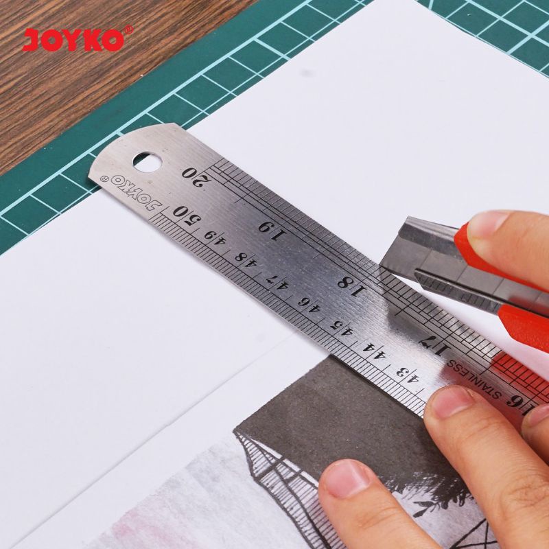 Jual Joyko Stainless Steel Ruler 50cm Penggaris Besi Joyko 50 cm ...