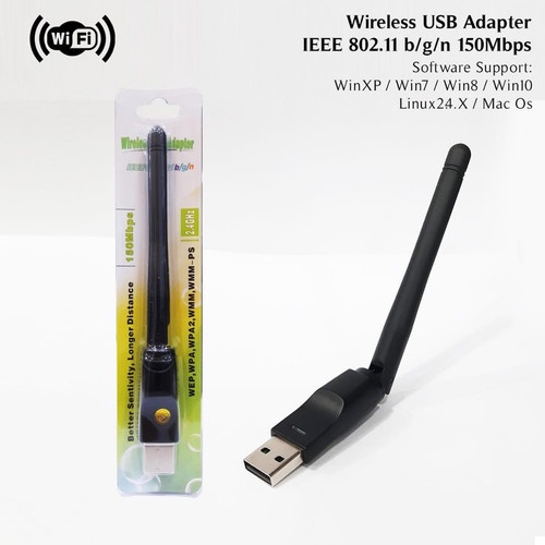 Jual Dongle WiFi Wireless USB Adapter IEEE 802.11 b/g/n 150Mbps | Shopee Indonesia
