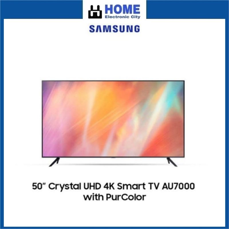 Jual Samsung 50Au7000 50" Au7000 Crystal Uhd 4K Smart Tv (2021) Ua50Au7000 Garansi Resmi ...