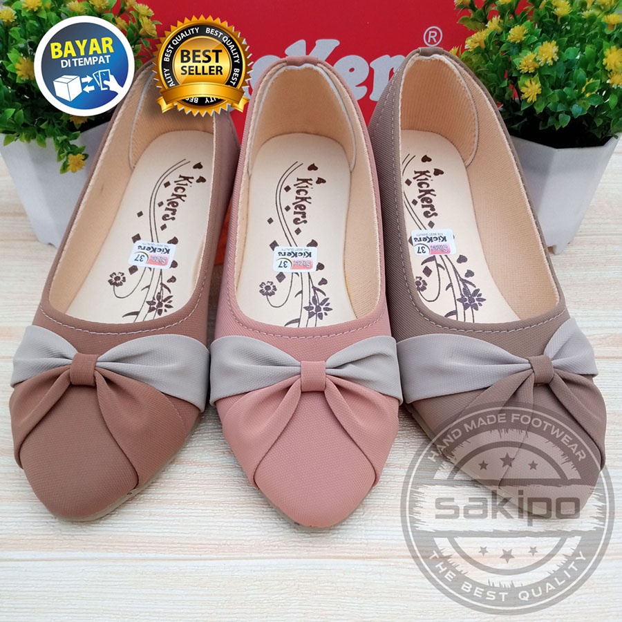 Jual Sepatu Balet Wanita Dewasa Remaja Flatshoes Kerja Kuliah Flat ...