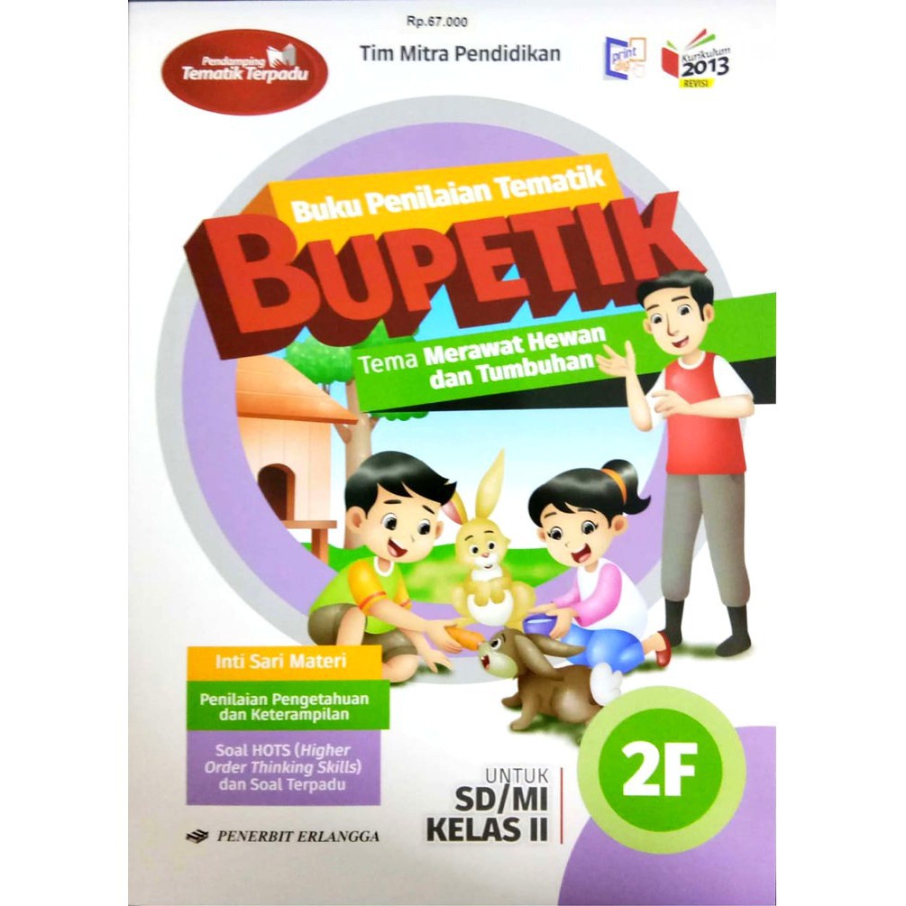 Jual BUPETIK Kelas 2A 2B 2C 2D 2E 2F 2G 2H SD/MI Penerbit Erlangga ...