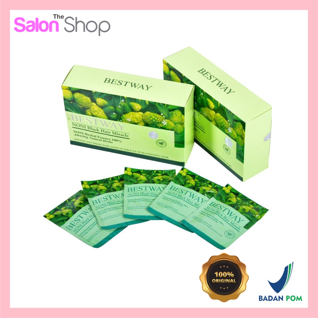 Jual BESTWAY Noni Hair Miracle Shampoo / semir Noni Sachet 20ml ...