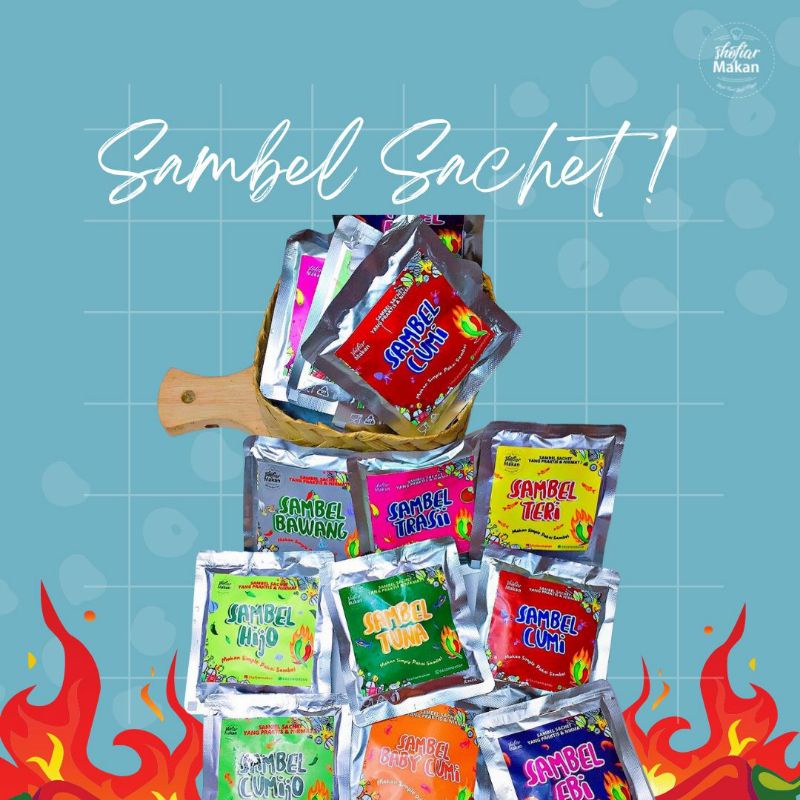 Jual PAKET SAMBAL SACHET Home Made By Shofiarmakan | 9 Varian Rasa ...