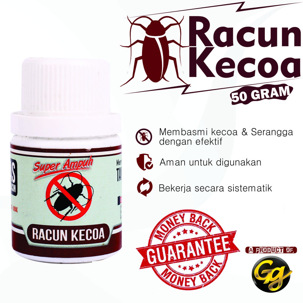 Jual KECOA SUPER AMPUH 50 GRAM PEMBASMI KECOA OBAT KECOA | Shopee Indonesia