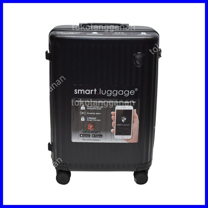 Jual Heys 26 Inci Smart Luggage Koper 4 Roda - Hitam Original | Shopee ...