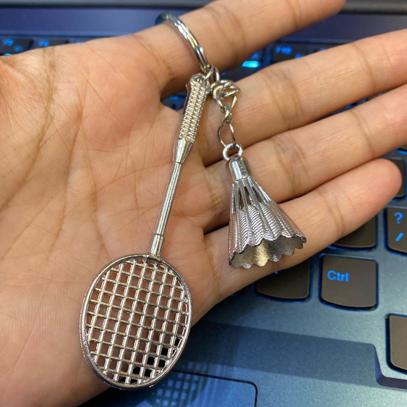 Jual Gantungan Kunci Raket & Shuttlecock Bulutangkis / Badminton Racket ...